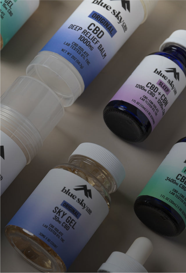 Potent CBD Balms, Oils & Gels for Pain, Sleep & Calm | Blue Sky CBD ...